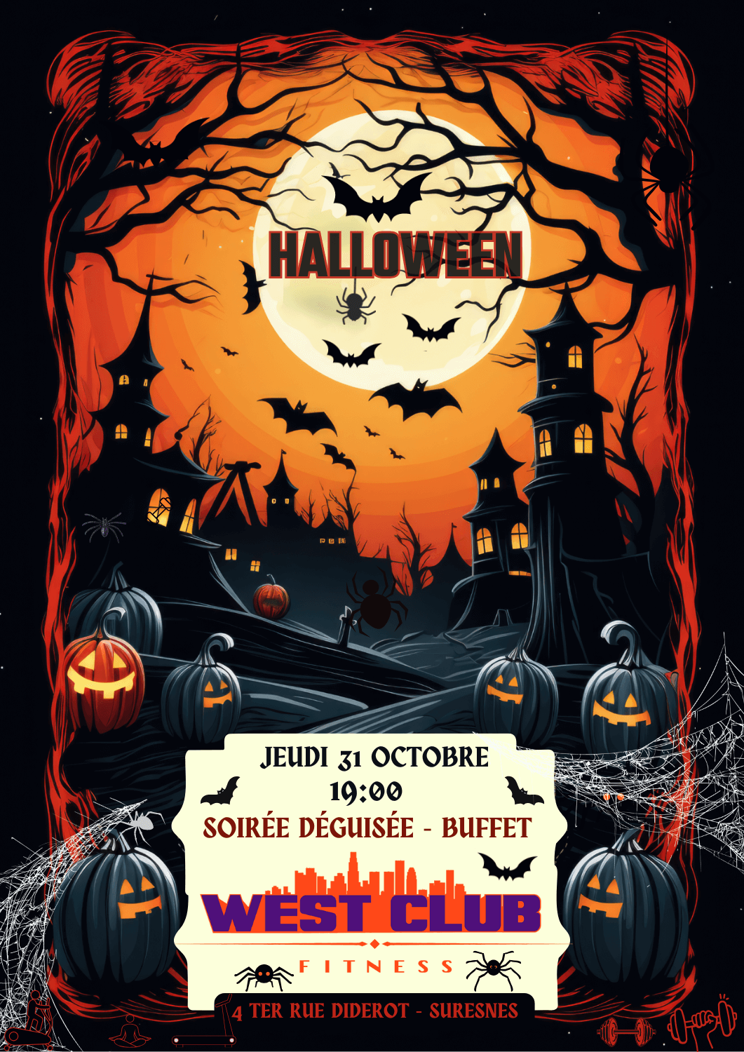 Soirée Halloween, jeudi 31 octobre dès 19h - West Club Fitness